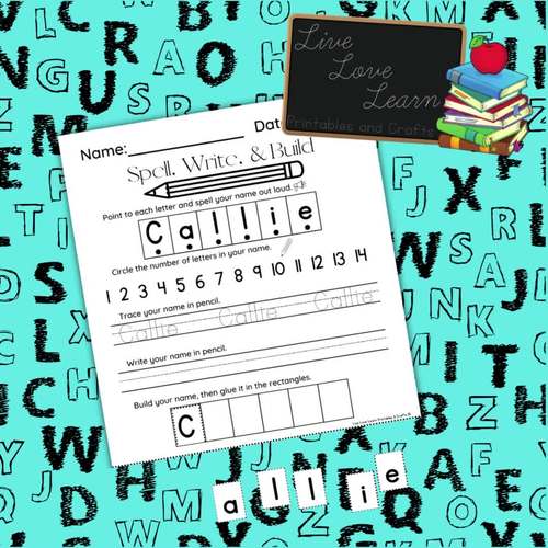 Spell, Write, & Build Your Name Templates for Google Slides | TPT