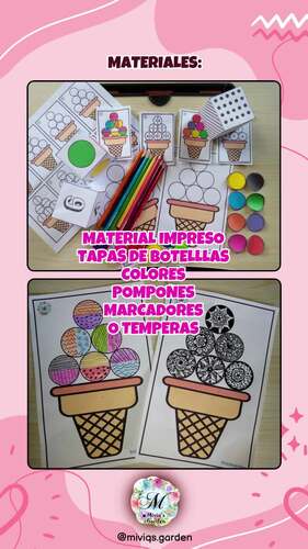 Juego de atención: Helados Coloridos by Miviq | TPT