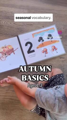 Autumn Velcro Busy Book (ages 18 months - 3 years old) by Interactive ...