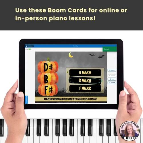 Major Chords BOOM™ Cards - 2nd Inversion Triads Digital Flashcards ...