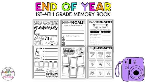 End of Year Memory Book | Last Week of School Activities | 1st 2nd 3rd ...