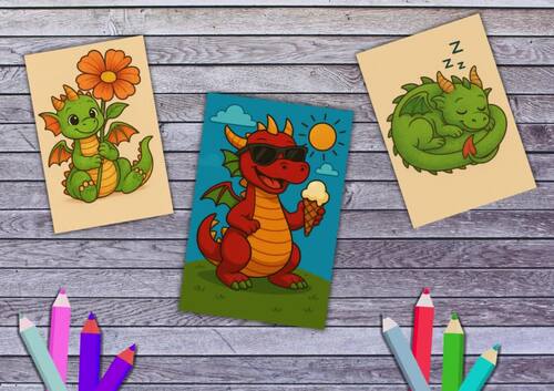 30 Dragon Coloring Pages For Kids | Cute & Easy | Preschool & Kindergarten