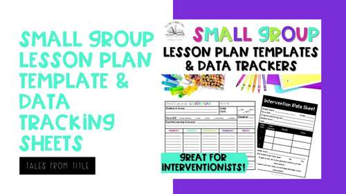 Small Group Lesson Plan Templates & Data Tracking: Essential Learning ...