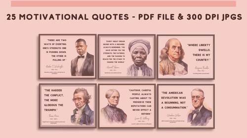 4th of July Memorial Day Independence Day Bulletin Board Quotes Posters