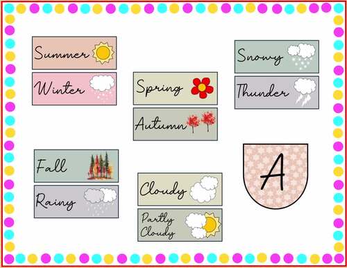 Printable Snowflakes Classroom Calendar Labels, Pocket Size Number Labels