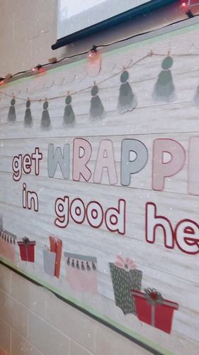 Get WRAPPED Up In Good Health {Holiday} Bulletin Board Printable Kit