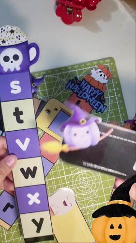 Halloween Ruler Vowel Sounds CVC Words Practice | Seasonal by KANDA SHOP