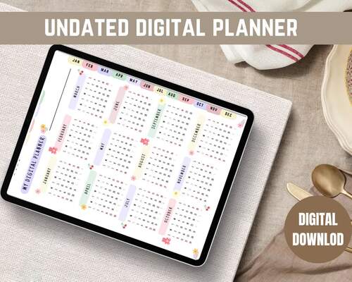 Digital Journal, Planner 2023 Digital Daily Planner Dated Hyperlinked ...