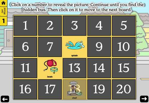 School Bus Speech - SH Articulation Game - PowerPoint & Boom Cards™