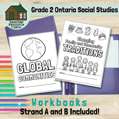 Grade 2 Ontario Social Studies Workbook Bundle by Teacher Resource Cabin