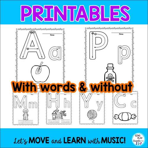 Alphabet Letter Tracing, ABC Recognition Activities: {Halloween}