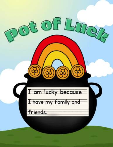 Pot of Luck Craft: St. Patrick's Day Color/Cut/Paste Activity | TPT
