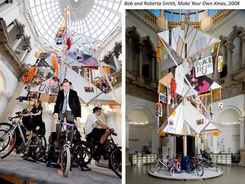 Contemporary Art Christmas Tree Design & Maquette - seasonal group work