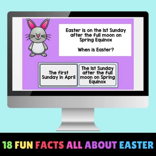 Boom Cards | Easter | Listening Comprehension | Fun Facts | TPT