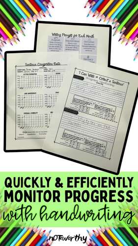 Sentence Writing and Editing- Monthly Progress Monitoring- OT, SPED ...