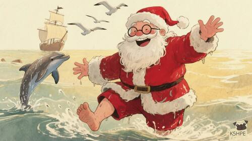 Music: Santa's Sea Shanty Song Classroom Songs Reading Lyrics Sing-along