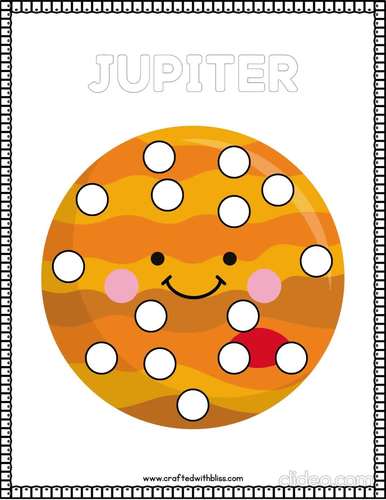 Outer Space Dot Marker Activity, Outer Space Do-A-Dot Marker Fine Motor