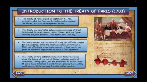 The Treaty Of Paris 1783: L20 Bundled.Powerpoint.Primary Source ...