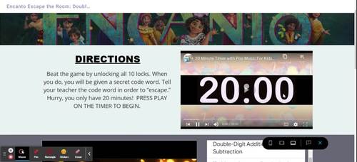 Encanto Escape the Room Double-Digit Addition and Subtraction | TPT