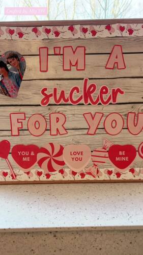 Sucker for You Bulletin Board Kit, Valentine's Day Decor, February ...