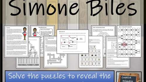 Simone BIles Escape Room Activity by Creative Primary Literacy | TPT