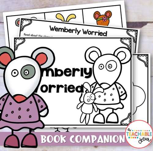 Wemberly Worried Book Companion | Great for Primary & ESL Students