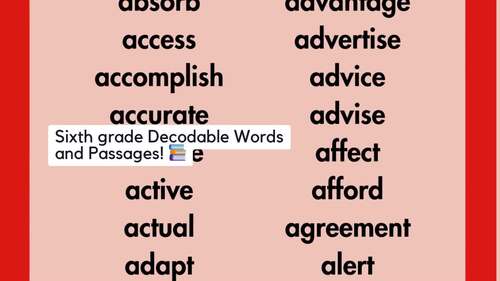 Special Ed | Level 6 Sixth Grade Reading Comprehension and Decoding Bundle