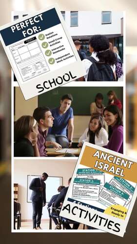 Ancient Israel Stations | Print & Go Hands-On Simulation (6th Grade SS)