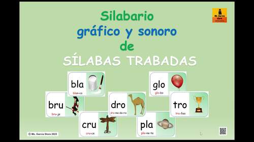 Silabario Gráfico y Sonoro Interactivo de 65 Sílabas Trabadas | TPT