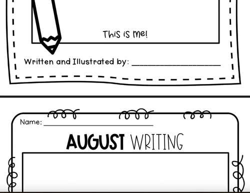 Writing All Year - Writing Portfolio for Preschool -1st Grade | TPT
