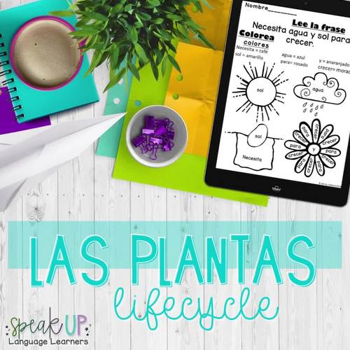 Spanish Plants las plantas Lifecycle Reader - Printable & Boom Cards ...