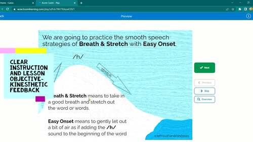 Speech Therapy for Stuttering: Easy Onset & Stretching- Slide the Slopes!