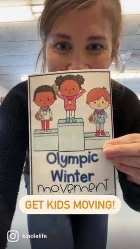 Olympic Winter Games - Movement Break Cards by kindielife - Melissa
