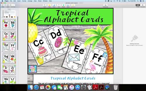 Classroom Decor Alphabet Tropical by Teacher Tam | TPT