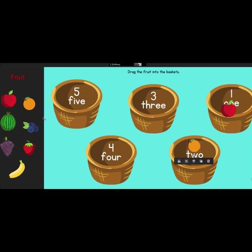 ClassIn EDB- Counting Fruit (1-5) by The ESL Teaching Assistant | TPT