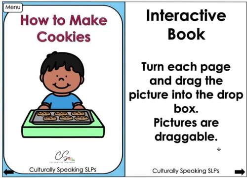 BOOM CARDS™ How to make Cookies Interactive Book by Culturally Speaking ...