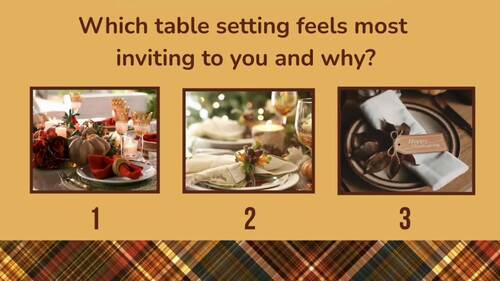 Thanksgiving Menu Plan, Food Safety, Table Setting and This or That Bundle