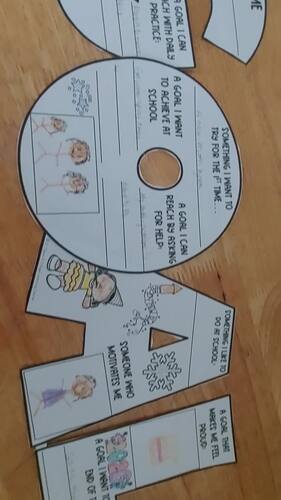 New Year Reflection & Goal-Setting Craft New Year Goals Activity for ...