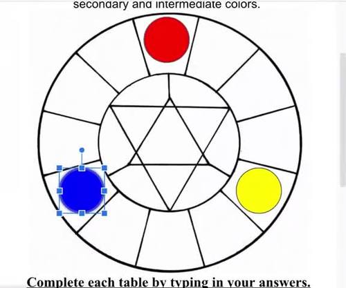 Color Wheel Handout (pdf) by Natalie Kozak PhD | TPT