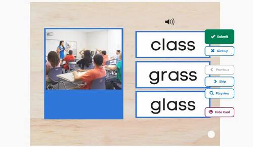 SS Ending Blend Words Label Picture Match Montessori Blue Language Boom ...