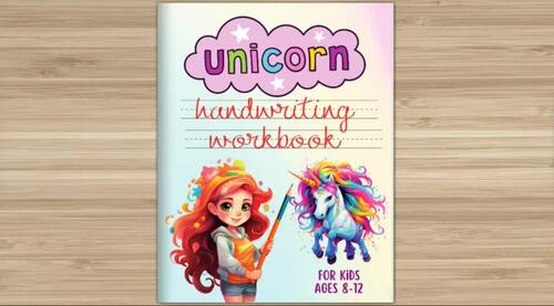 Unicorn Handwriting Workbook for Kids Ages 8-12 by Creative Classrooms ...