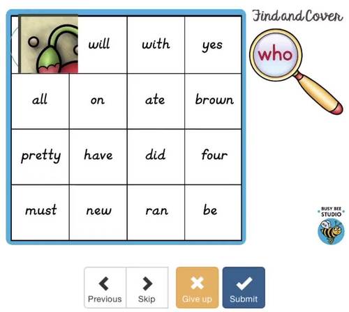 SIGHT WORD MATCH BOOM CARDS HIDDEN PICTURE GAMES KINDERGARTEN REVIEW ...