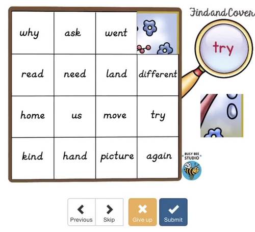 Sight Words Boom Cards | 2nd hundred words | Set 3 by Busy Bee Studio
