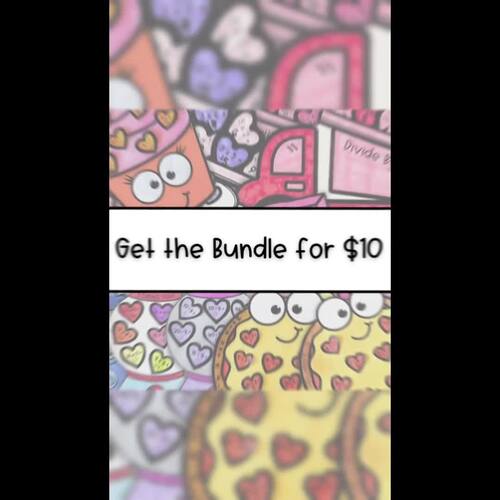 Valentine's Day Pizza Math Craft | Multiplication & Division (Through 12)