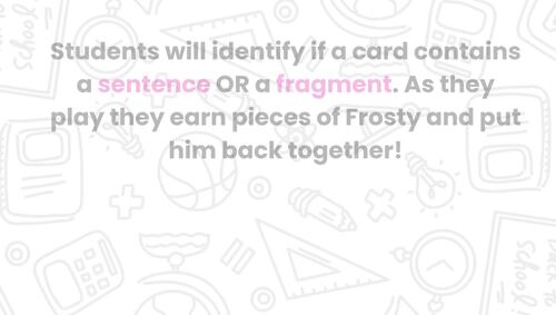 Fix It Up! Snowman Sentence Fragments Verses Complete Sentences and ...