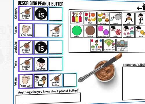 Describe and Define Foods Deck 2 Boom Cards™ - Language Activity