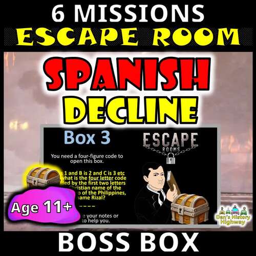 Spanish Decline in Philippines - Digital Escape Room History Lesson ...