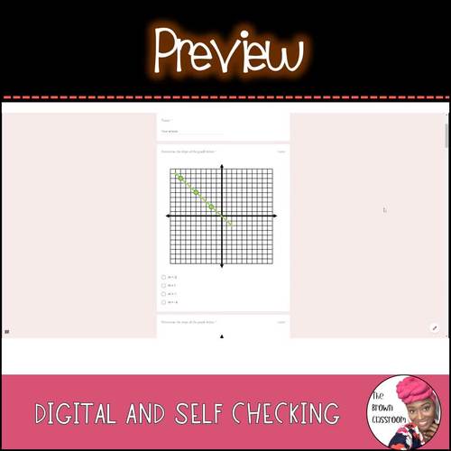 Finding the Slope of a Graph Digital Activity by the Brown Classroom