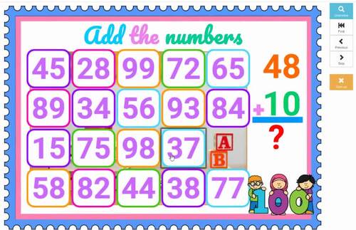 100th Day of School Math 2 Digit + Multiples of 10 Mystery Picture Boom ...