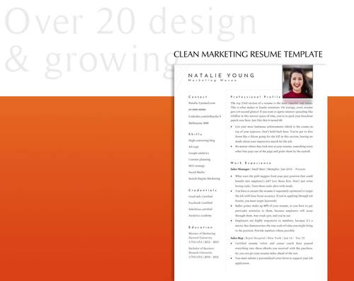 Marketing Resume Template Word, Resume For Sales, Retail Resume word ...